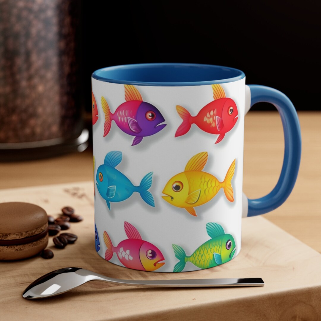 Neon Tetra Coffee Mug, Fish Mug, Aquarium - Etsy