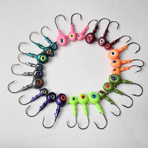 Painted Jig Heads (12 Pack) - Etsy