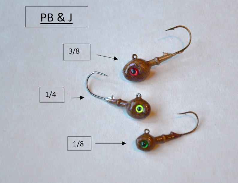 Walleye Jig Heads (3 Pack) - Etsy