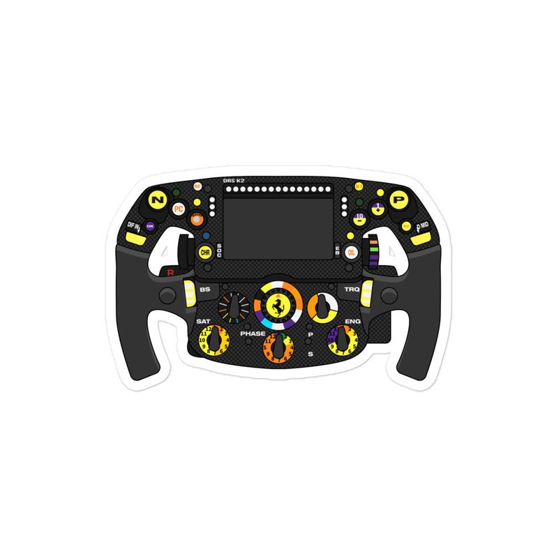 F1 Steering Wheel Bubble-free Stickers Ferrari Carlos Sainz Charles ...