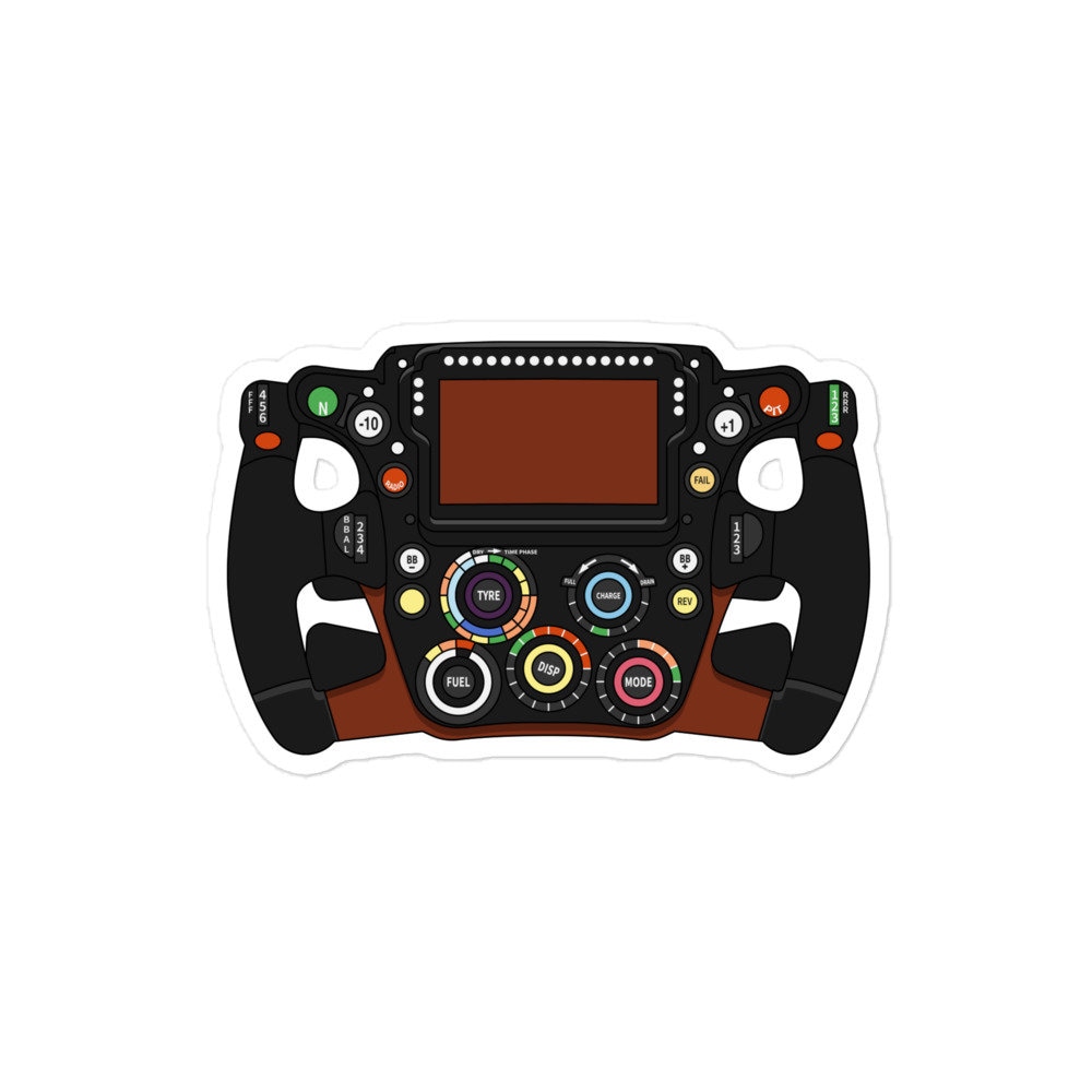 F1 Steering Wheel Bubble-free Stickers Max Verstappen Sergio Pérez - Etsy