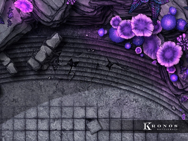 Underdark Arena Ruins Digital Battlemap, Dnd Battle Map, D&D, Dungeons ...