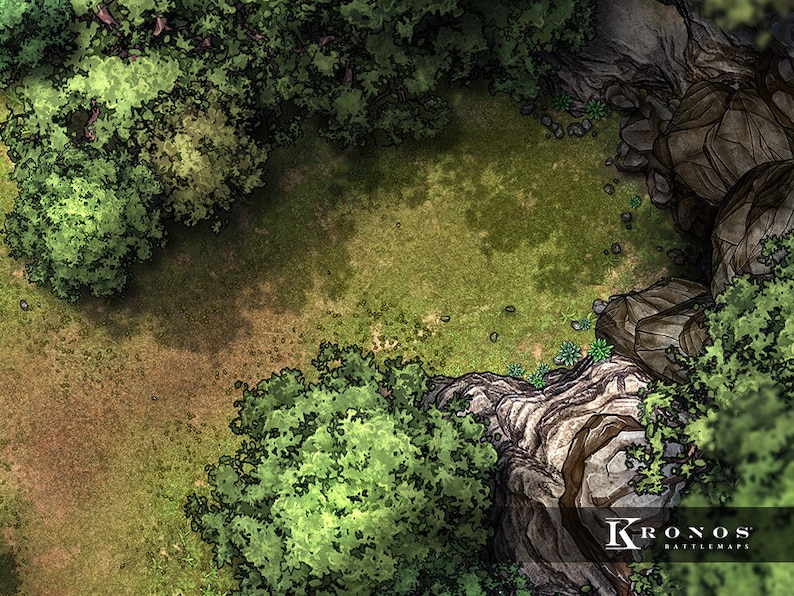 Forest Camp Battlemap: 4k Dnd Digital Map (roll20, Foundry, VTT) - Etsy