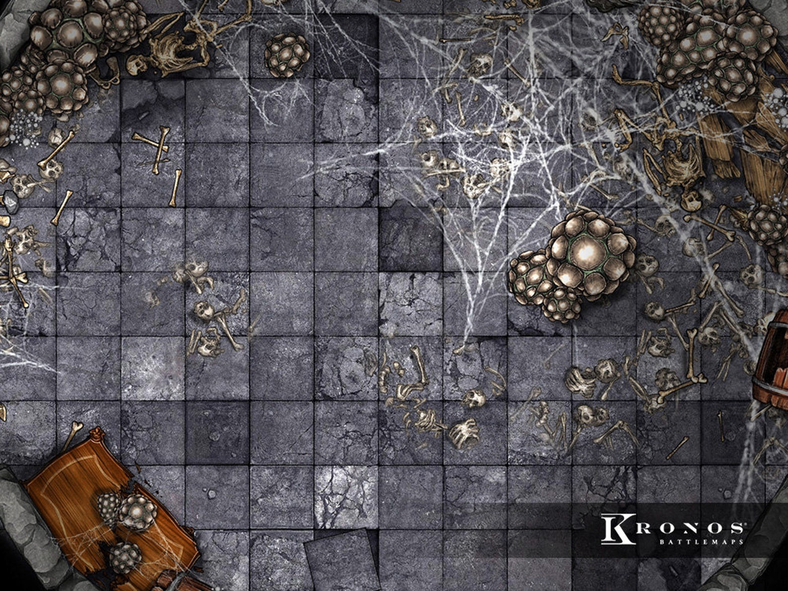 Spider Basement Dungeon Battle Map: 20x15 Dnd 4k (digital Map) - Etsy
