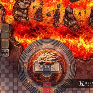 Fire Giant Lair Digital Battlemap Megadungeon 4K, Dnd Battle Map, D&D ...