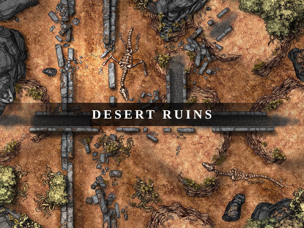 Swamp Ruins Bundle Battlemap, Dnd Battle Map, Battle Map, Dungeons and ...