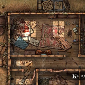 Abandoned Farmhouse Battlemap, Dnd Battle Map, D&D, Battle Map ...