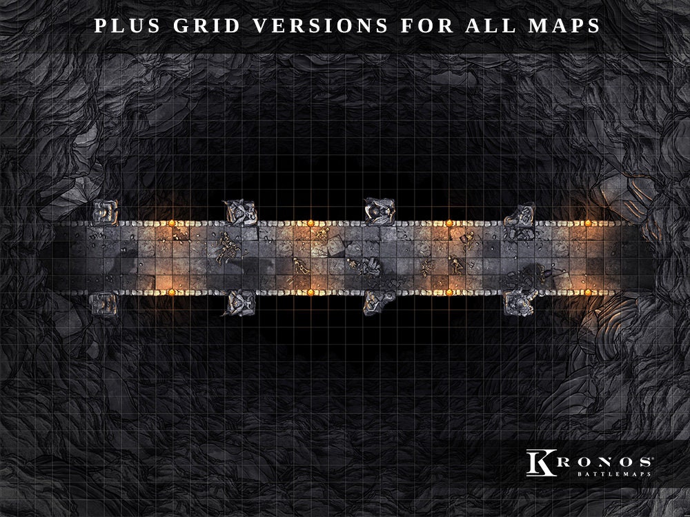 Underdark Bridge Battlemap: D&D 5e, VTT, Roll20 (digital Map) - Etsy