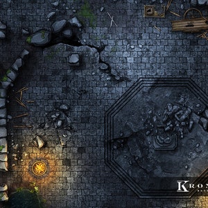 Castle Ruins Battlemap: RPG Encounter Map (digital Download) - Etsy