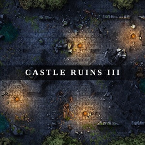 Castle Ruins III Battlemap, 4k,dnd Battle Map, D&D, Battle Map ...