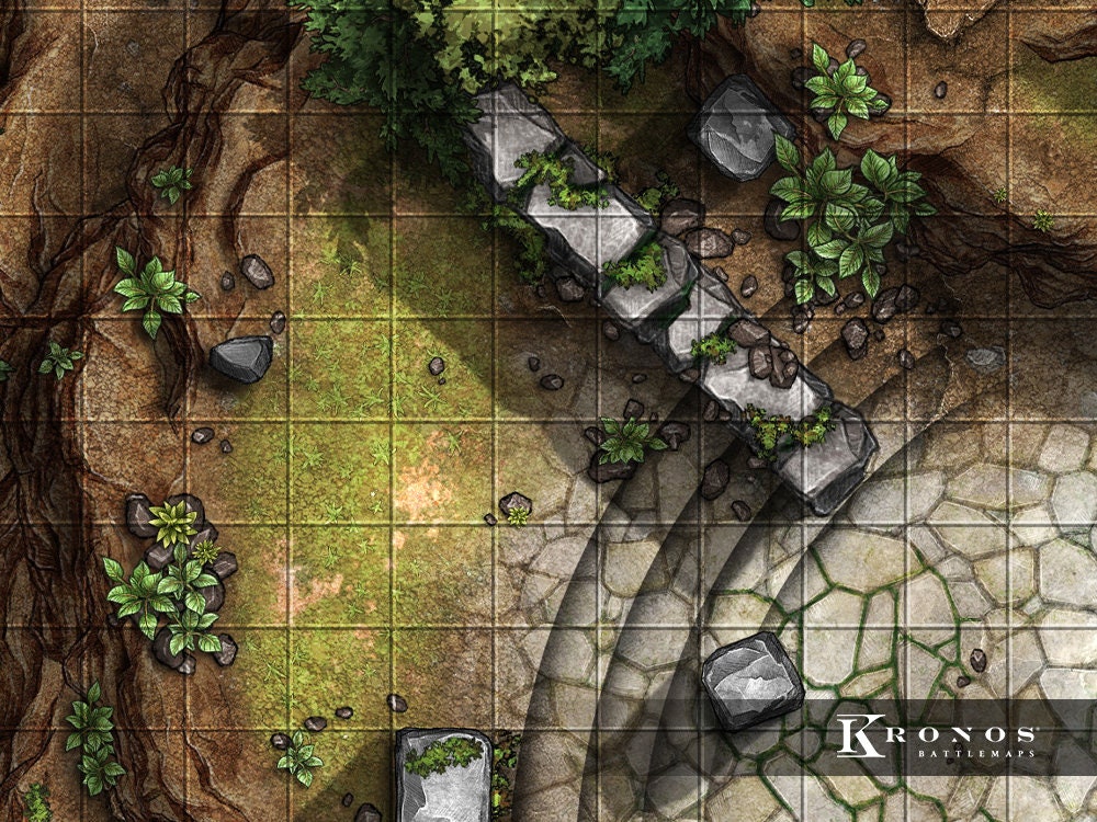 Mountain Temple Ruins Battlemap: Dnd 5e, VTT (digital Download) - Etsy