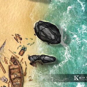 Shipwreck Battlemap: 40x30 Dnd Encounter Map (digital Download) - Etsy