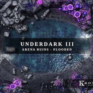 Underdark Arena Ruins Digital Battlemap, Dnd Battle Map, D&D, Dungeons ...