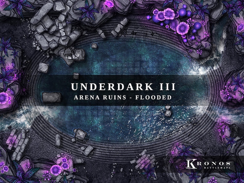 Underdark Arena Ruins Digital Battlemap, Dnd Battle Map, D&D, Dungeons ...