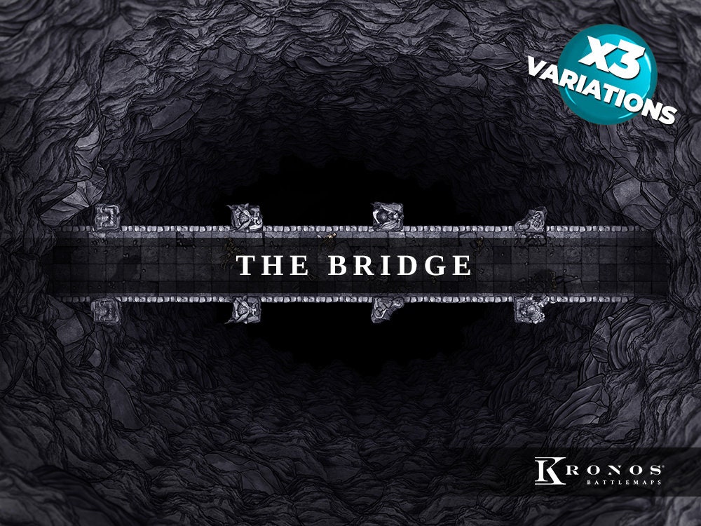 Bridge to the Underdark Digital Battlemap, Dndbattle Map, D&D, Dungeons ...