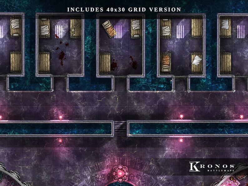 The Prison III, 40x30 Battlemap, Dnd Battle Map, D&D, Battle Map ...