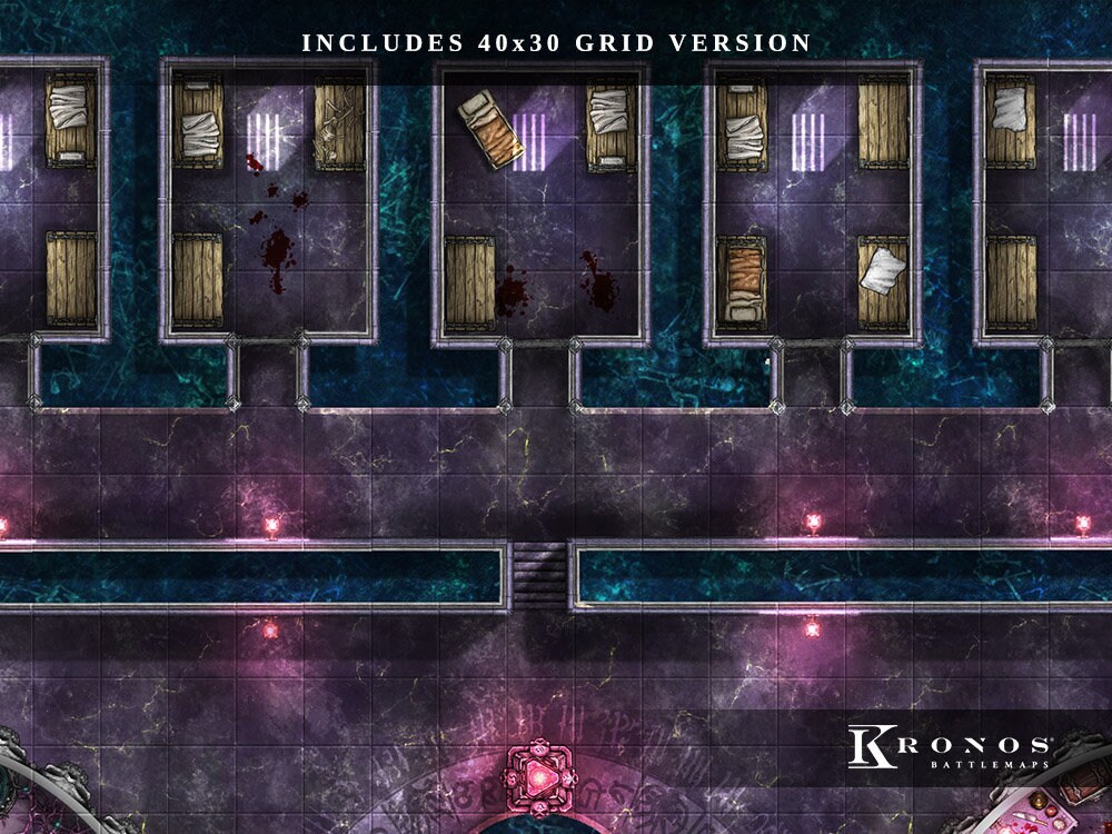 The Prison III, 40x30 Battlemap, Dnd Battle Map, D&D, Battle Map ...