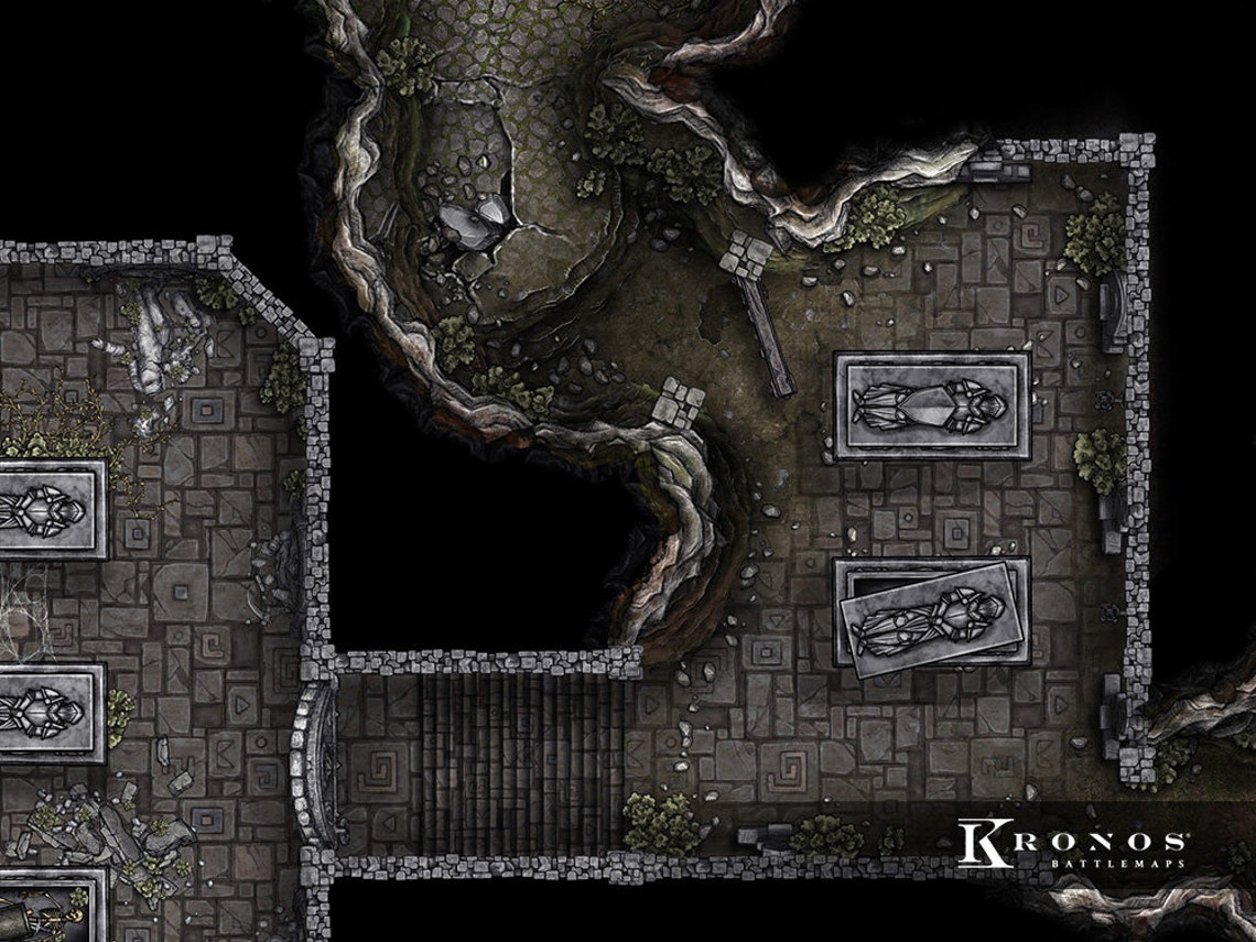 Ancient Tomb, Dnd Battle Map, D&D, Battle Map, Dungeons and Dragons, 5e ...