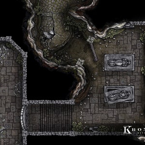 Ancient Tomb Battle Map: D&D 5e, VTT (digital Map) - Etsy