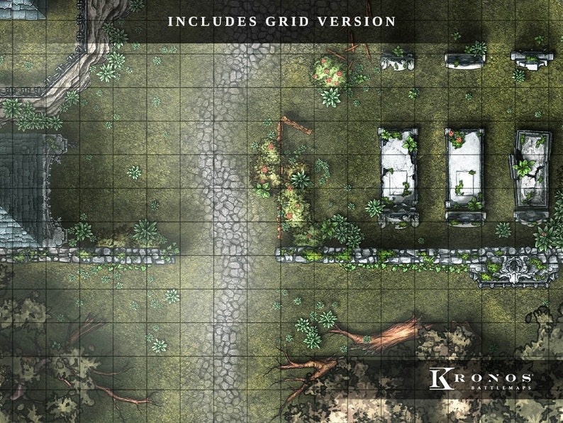 The Graveyard 4k, Dnd Battle Map, D&D, Battle Map, Dungeons and Dragons ...