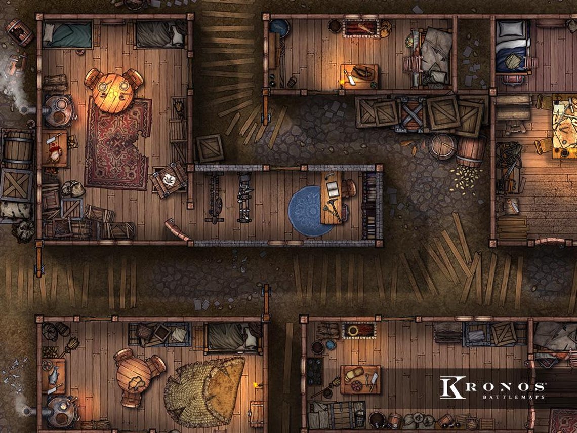 City Slums Battlemap: Dnd 5e Digital Map (VTT) - Etsy