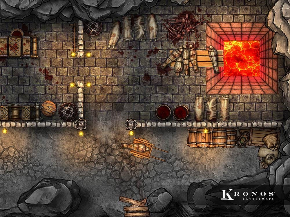 Underground Prison Battlemap, Dnd Battle Map, D&D, Battle Map, Dungeons ...