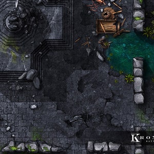 Castle Ruins Battlemap: 4K Gridded RPG Map (digital Download) - Etsy UK