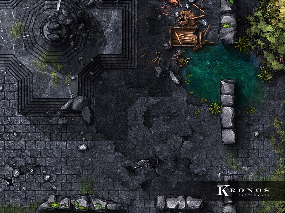 Castle Ruins III Battlemap, 4k,dnd Battle Map, D&D, Battle Map ...