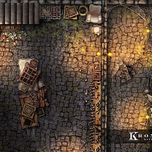 4K Cellar Dungeon Battle Map: Dnd 5e, VTT Ready (digital Map) - Etsy