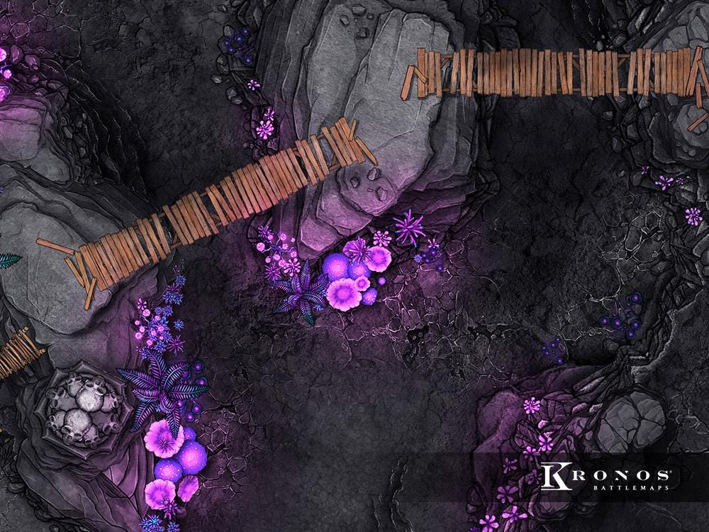 Underdark Battle Map: 40x30 Dnd Encounter (digital Map) - Etsy