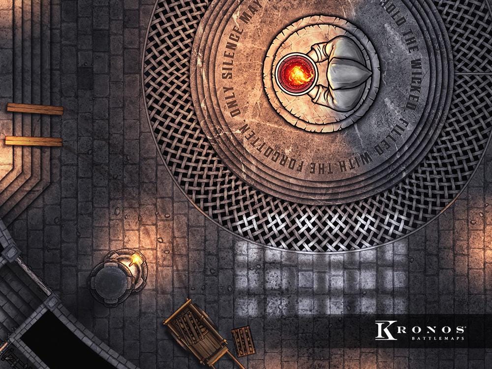 Prison Battlemap: Dnd 5e Digital Map (40x30 Grid) - Crimson Hollow - Etsy