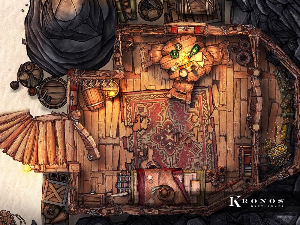 Pirate Cave Battlemap, Dnd Battle Map, D&D, Dungeons and Dragons, 5e ...