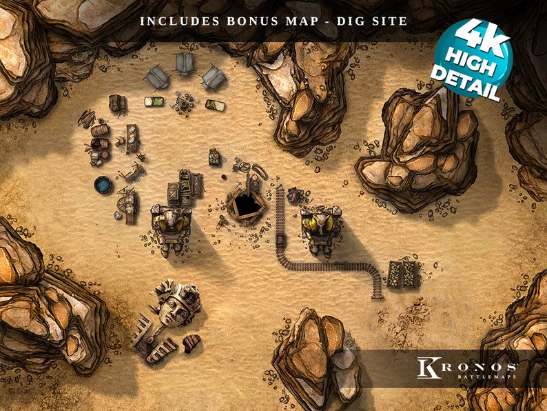 Ancient Library Battle Map: Abandoned Ruins for D&D (digital Download ...