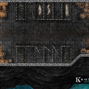 The Prison II Battlemap, Dnd Digital Battlemap, 4k - Etsy