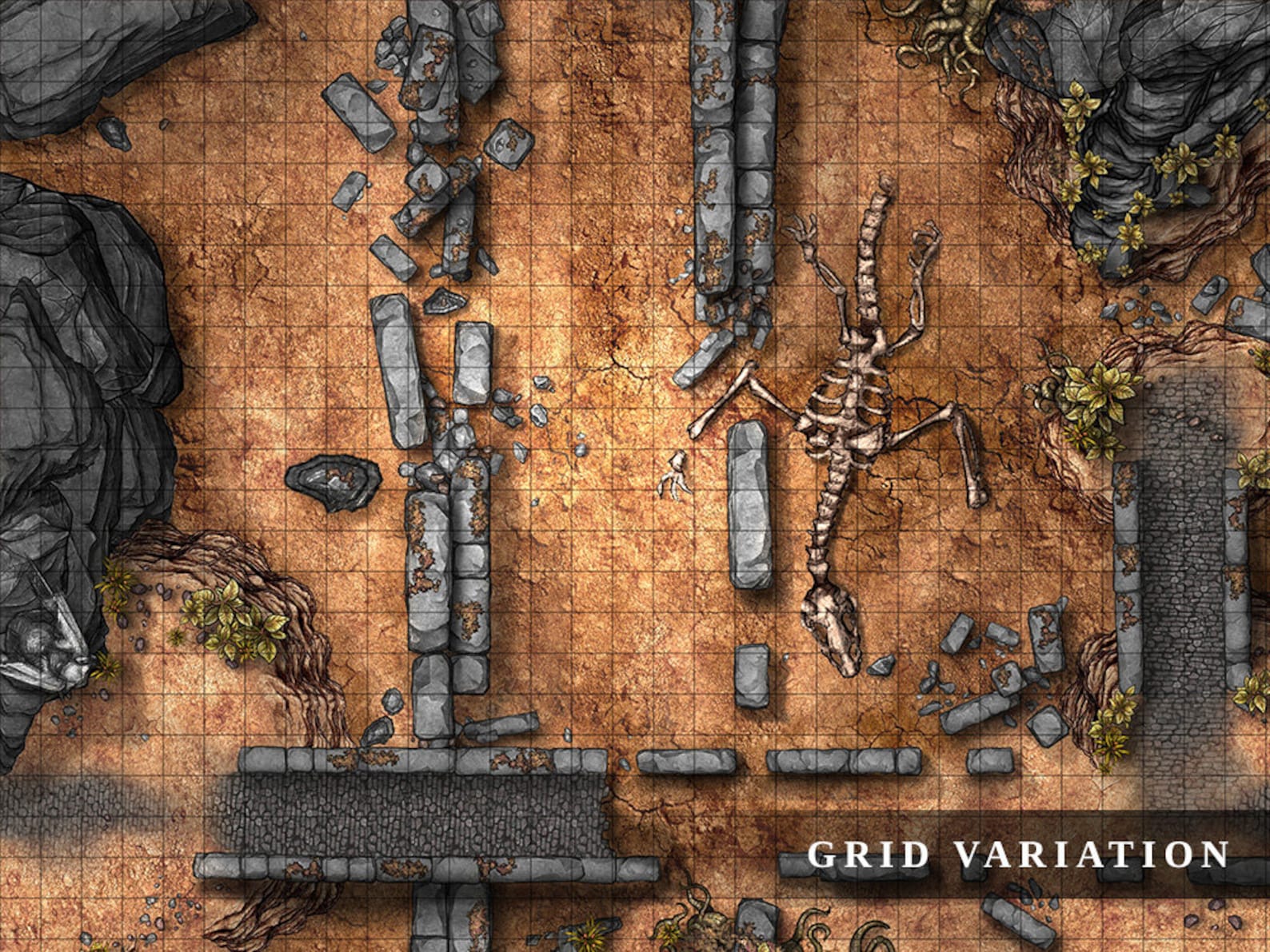 Swamp Ruins Bundle Battlemap, Dnd Battle Map, Battle Map, Dungeons and ...