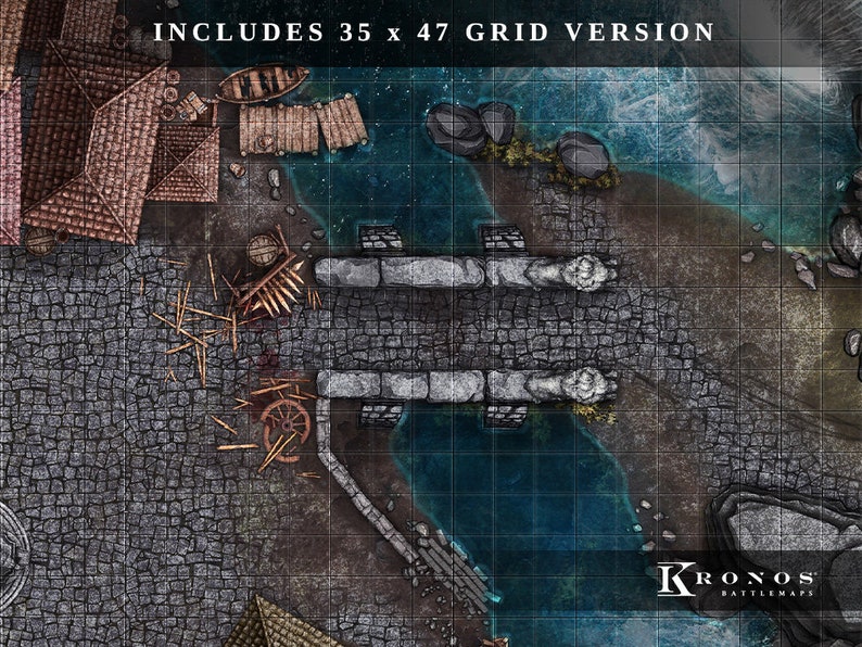 Abandoned Village Battlemap, Dnd Battle Map, D&D, Battle Map, Dungeons ...