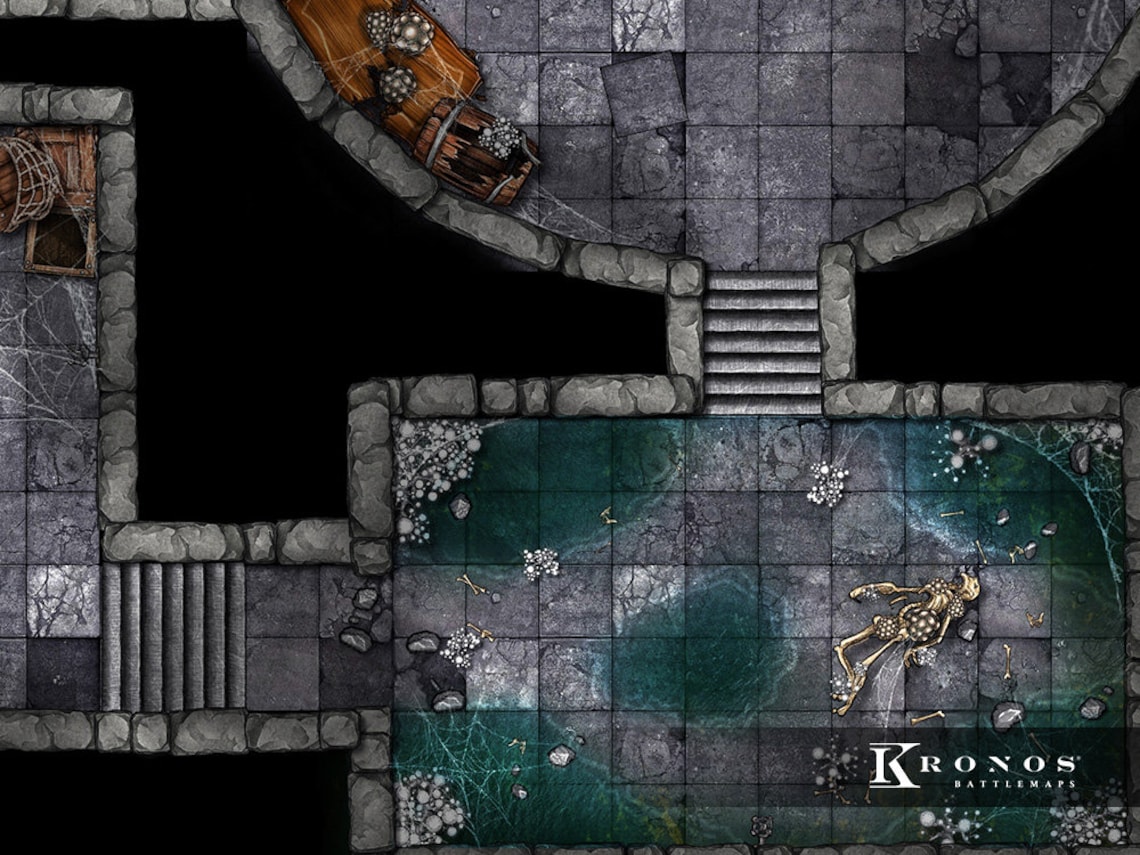 The Basement, 20x15 Spider Map 4k, Dnd Battle Map, D&D, Battle Map ...