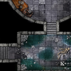 Spider Basement Dungeon Battle Map: 20x15 Dnd 4k (digital Map) - Etsy