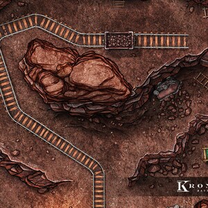 4K Gold Mine Battlemap: Dnd Dungeons and Dragons (digital Download) - Etsy