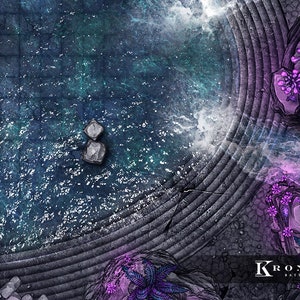 Underdark Arena Ruins Digital Battlemap, Dnd Battle Map, D&D, Dungeons ...