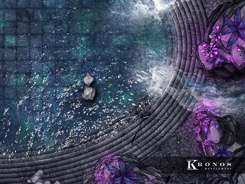 Underdark Arena Ruins Digital Battlemap, Dnd Battle Map, D&D, Dungeons and Dragons, 5e, Roll20 ...