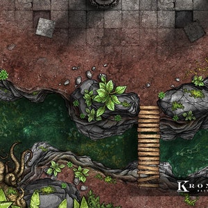 Jungle Ruins II Digital Battlemap, 4k Grid/night Versions Dnd Battle Map, Digital Battle Map, 5e ...