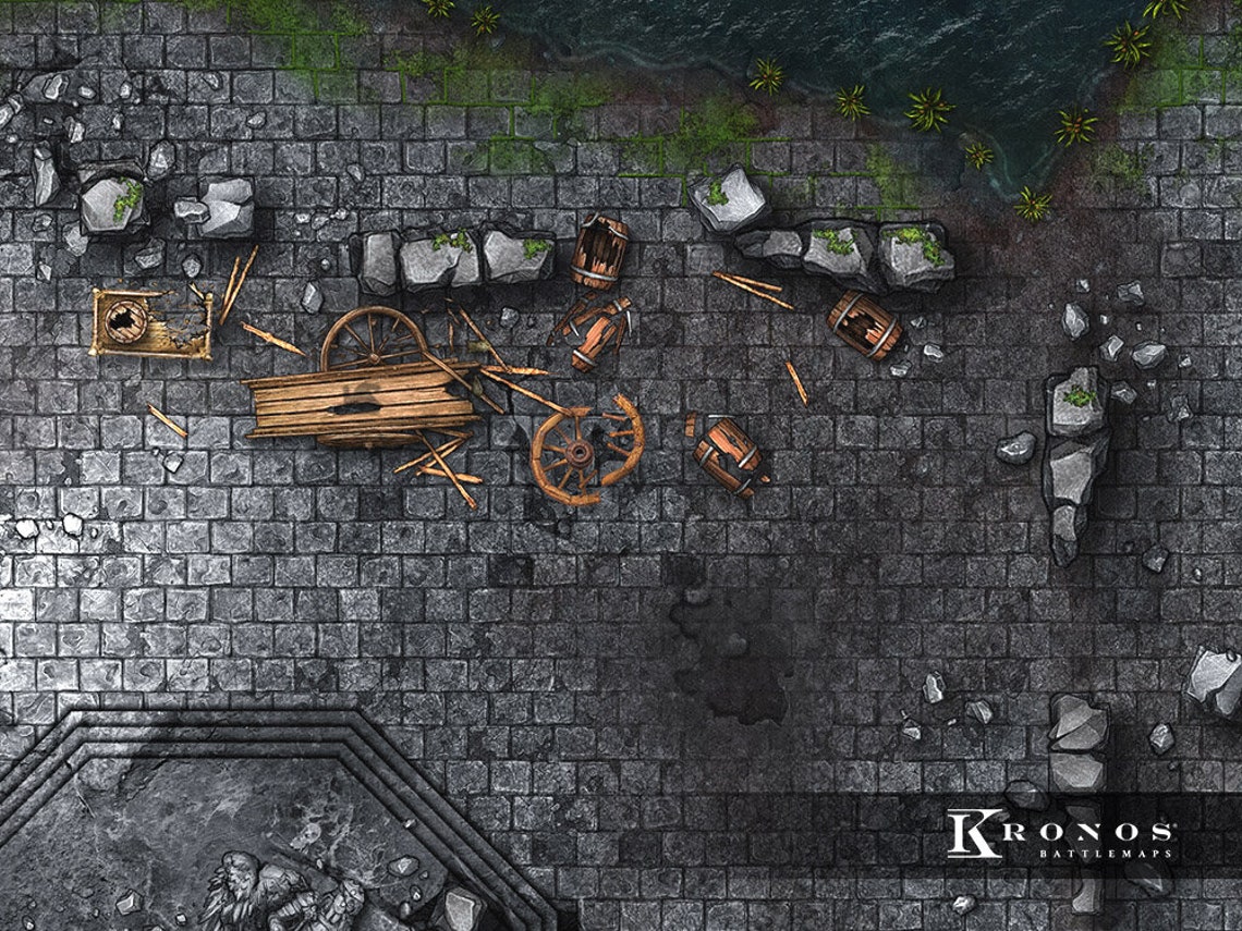 Castle Ruins Battlemap: RPG Encounter Map (digital Download) - Etsy