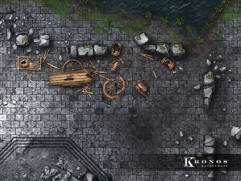 Castle Ruins Battlemap, Dnd Battle Map, D&D, Battle Map, Dungeons and ...