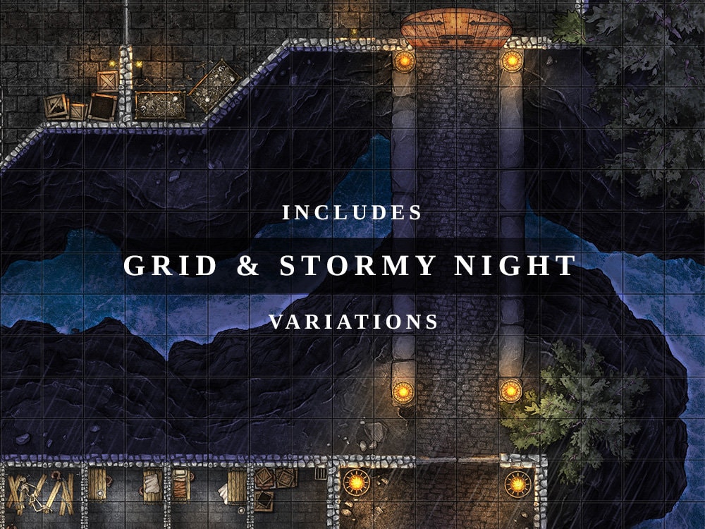 The Prison II Battlemap, Dnd Battle Map, D&D, Battle Map, Dungeons and ...