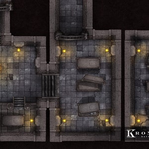 Fire Giant's Tomb Digital Battlemap, Dnd Battle Map, D&D, Battle Map ...