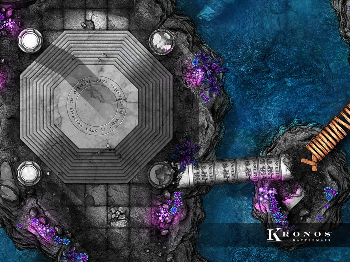 Underdark Shrine Battlemap: D&D Digital Map (40x30) - Etsy