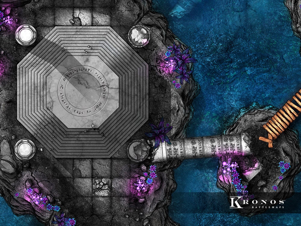 Underdark Shrine Battlemap: D&D Digital Map (40x30) - Etsy