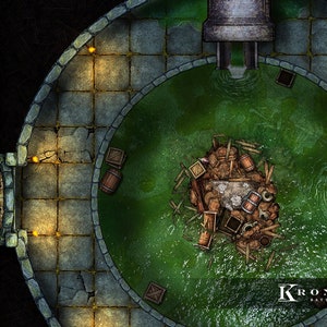 City Sewers Digital Battlemap: 40x30 Dnd 5e Map (digital Download) - Etsy