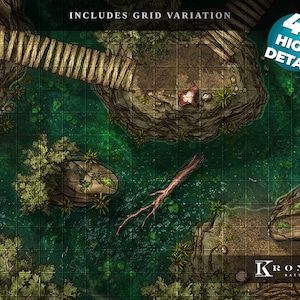 Witches Swamp Battlemap: 4K High Detail Dnd Map (digital Map) - Etsy